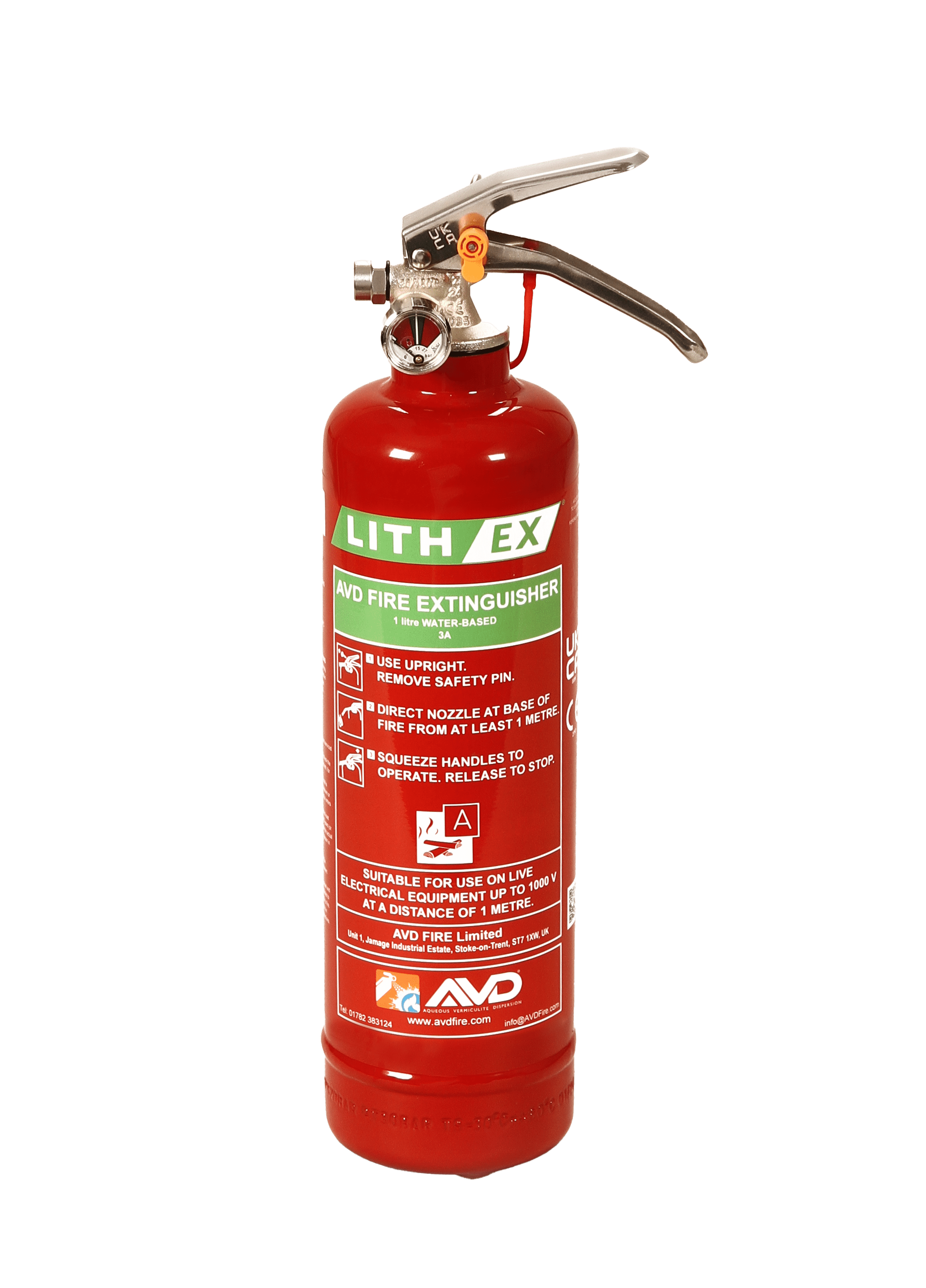 1 Litre Lithex Fire Extinguisher - AVD Fire