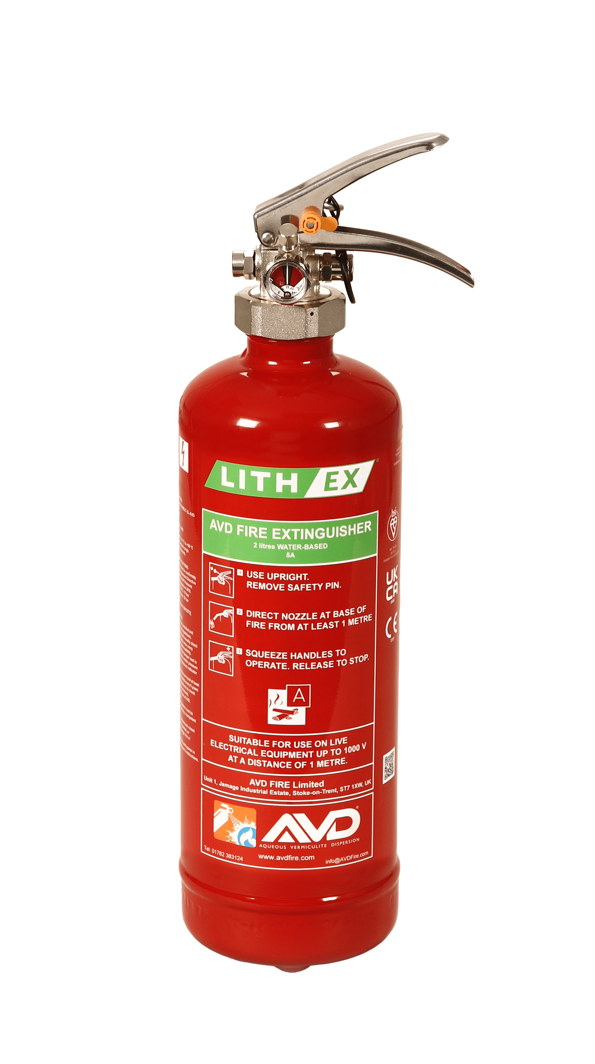 Lith-Ex 2L Fire Extinguisher - AVD Fire