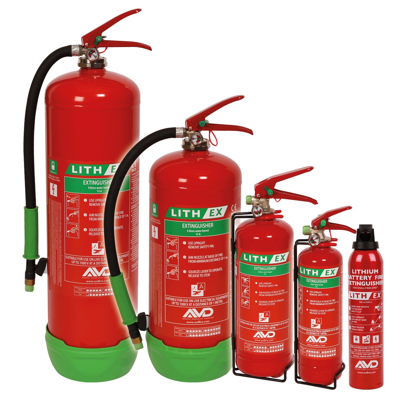 Lithex Aerosol Fire Extinguisher 500ml - AVD Fire