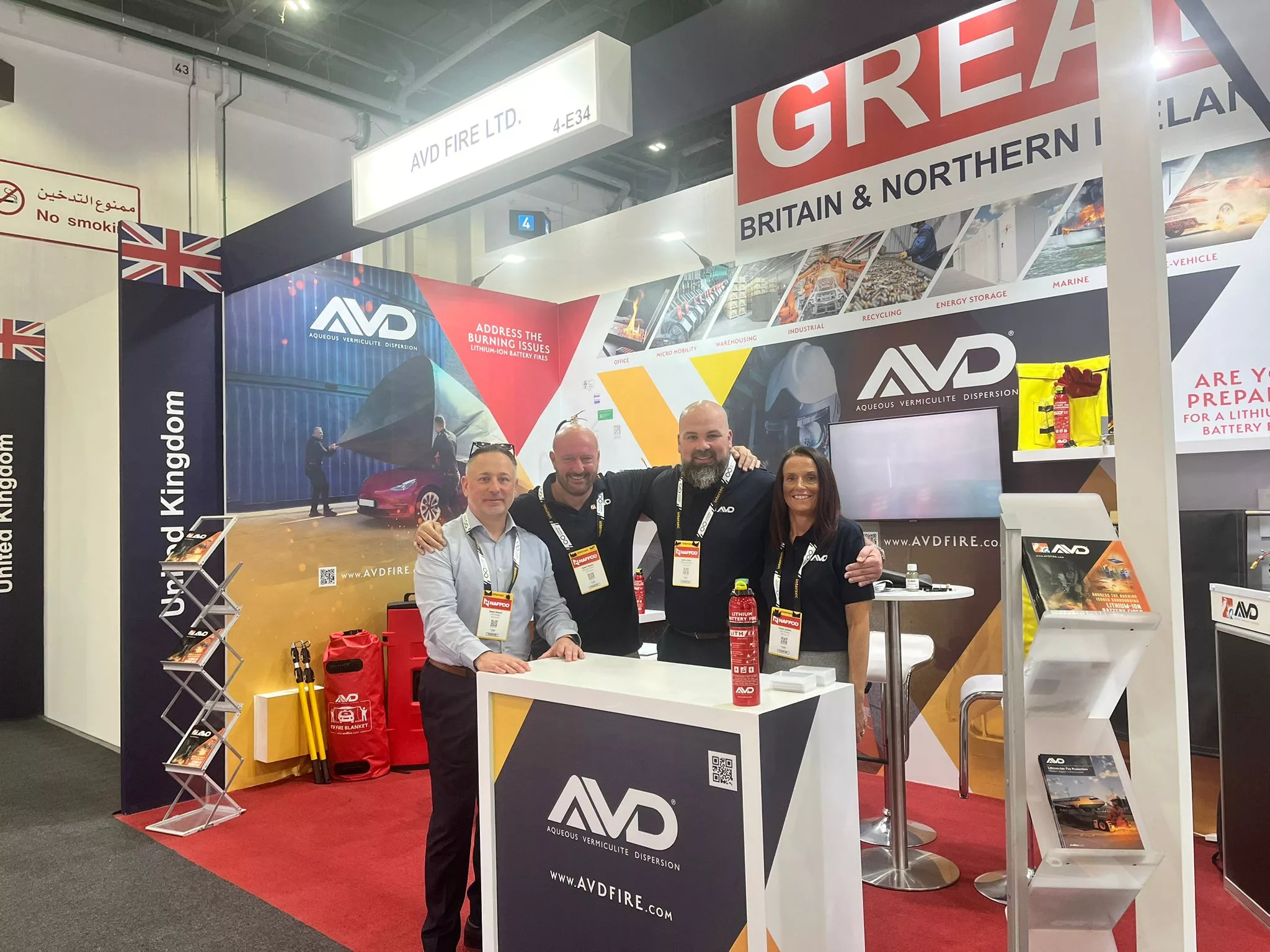 AVD Fire Showcases Certified Lithium-Ion Fire Safety at Intersec