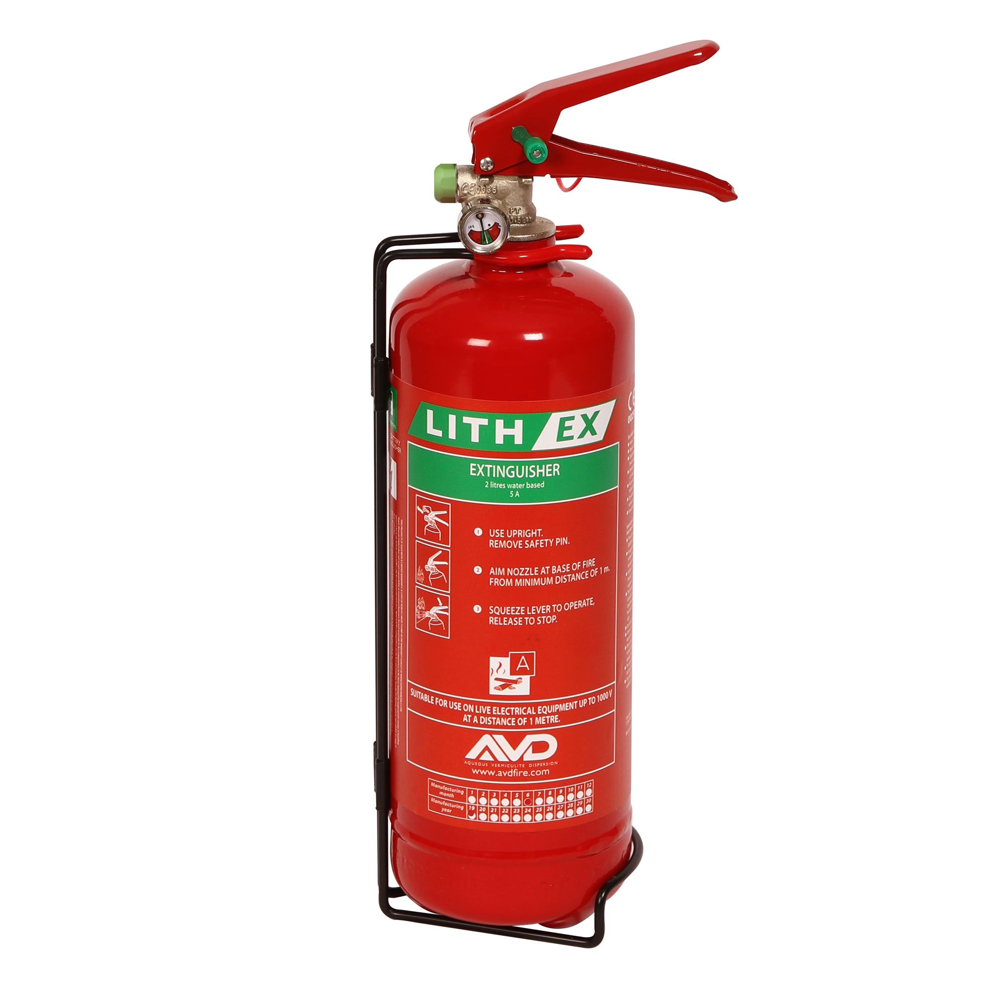 Lith-Ex 2L Fire Extinguisher - AVD Fire